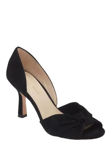 Pelle Moda Wayan Open Toe Pump - Black