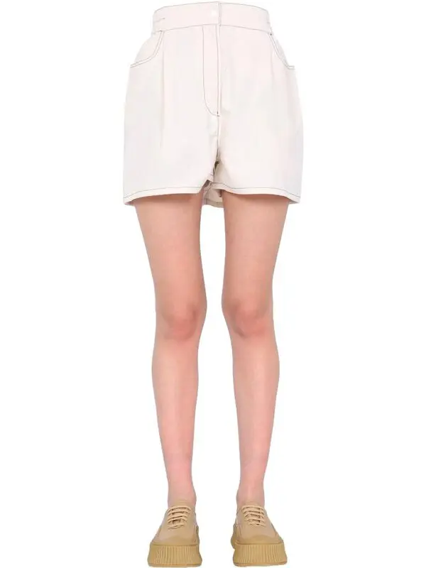 Sunnei Nylon Shorts - Beige