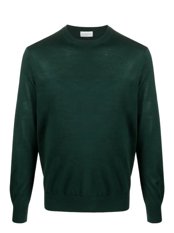 BALLANTYNE Crew-neck Wool Jumper - Green