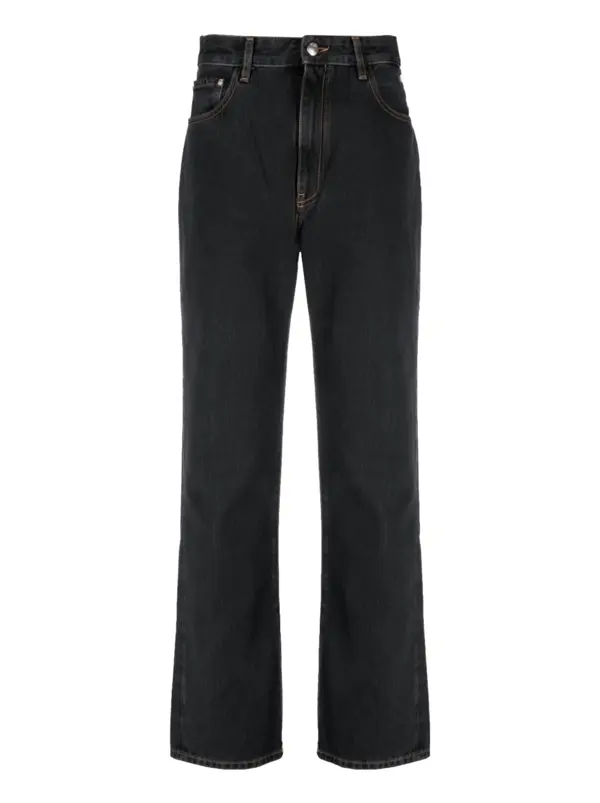 Gcds Rhinestone-embellished Straight Jeans - Black