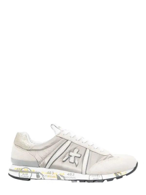 Premiata Lucy Logo-patch Sneakers - Neutrals