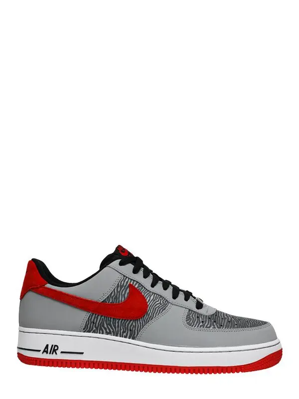 Nike Force 1 Low Zebra Print - Silver