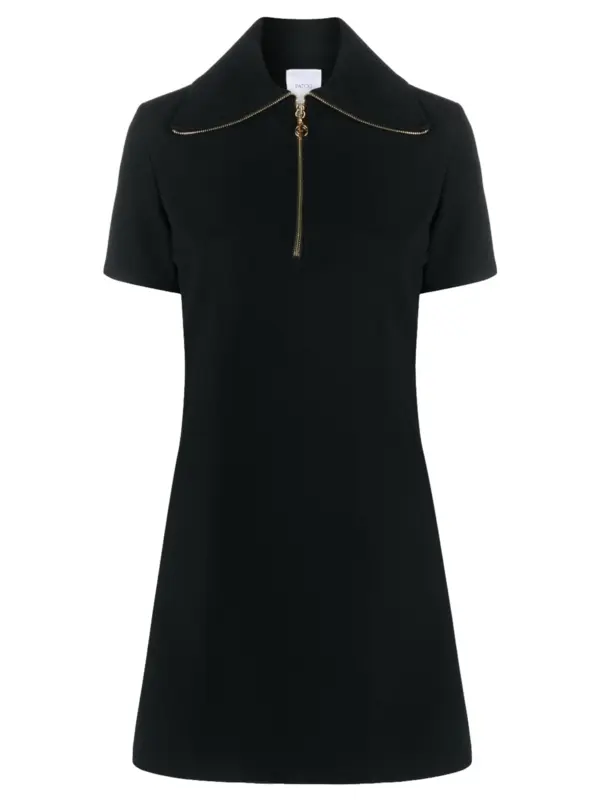 Patou Short-sleeve Mini Dress - Black