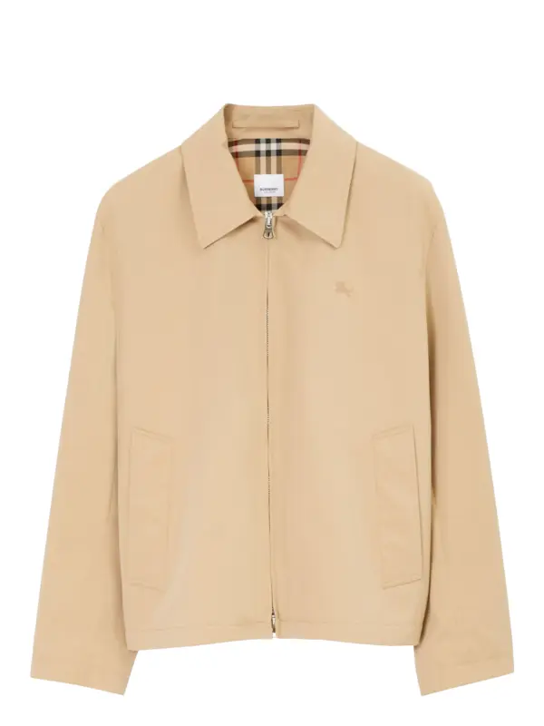 Burberry Honey Cotton Harrington Jacket - Neutrals