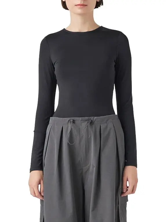 GREY LAB Long Sleeve Bodysuit - Black