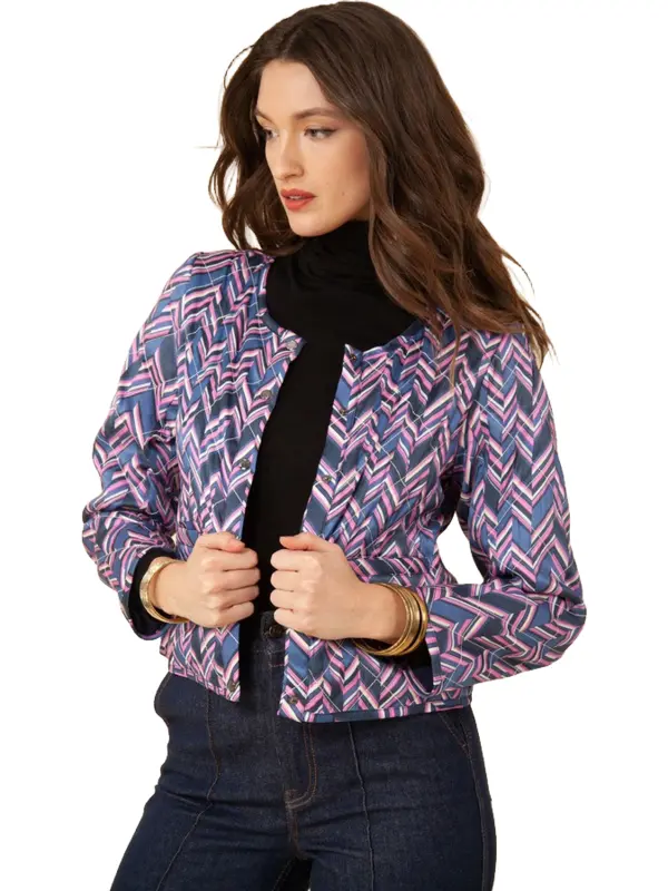 Hale Bob Sofia Quilted Jacket - Black