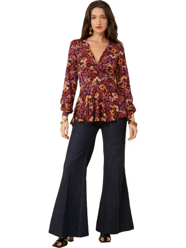 Hale Bob Inaya Jersey Twist Top - Gold