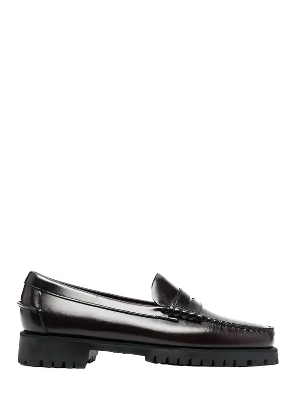 SEBAGO Dan Lug Calfskin Loafers - Red