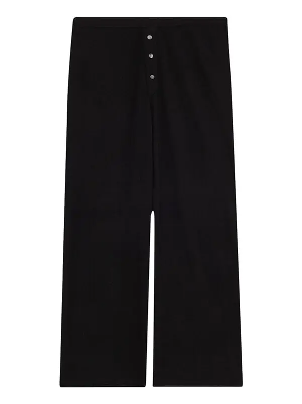 Guest In Residence Everywear Cashmere Knit Relaxed Pants - Black