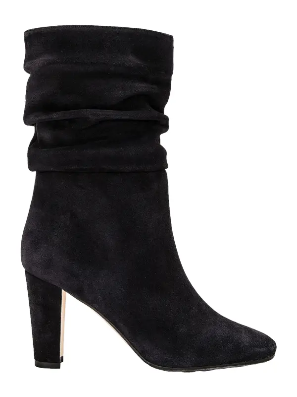 Manolo Blahnik Calasso 90 Crosta Boots - Navy