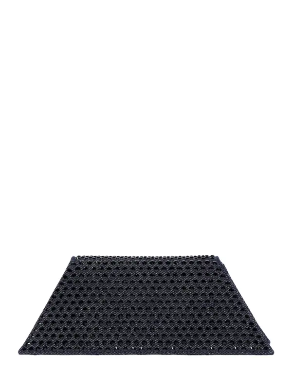 Amina Muaddi Superamini Yigit Clutch - Blue