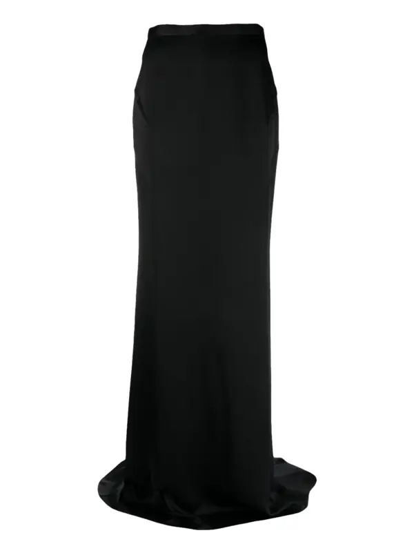 DEL CORE High-waisted Maxi Skirt - Black