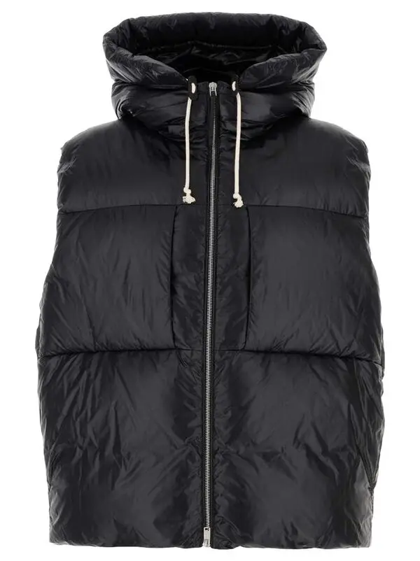 JIL SANDER Nylon Down Jacket - Black