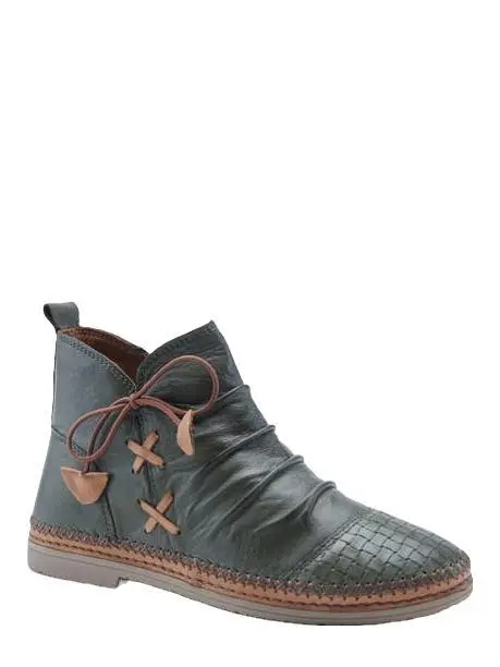 SPRING STEP SHOES Pomeroy Ankle Bootie - Olive Green
