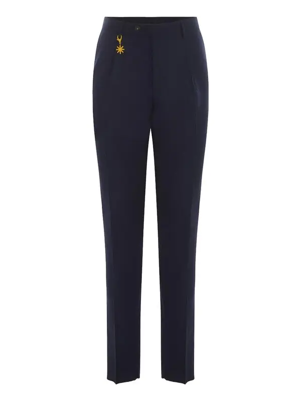 MANUEL RITZ Slim Fit Trousers - Blue