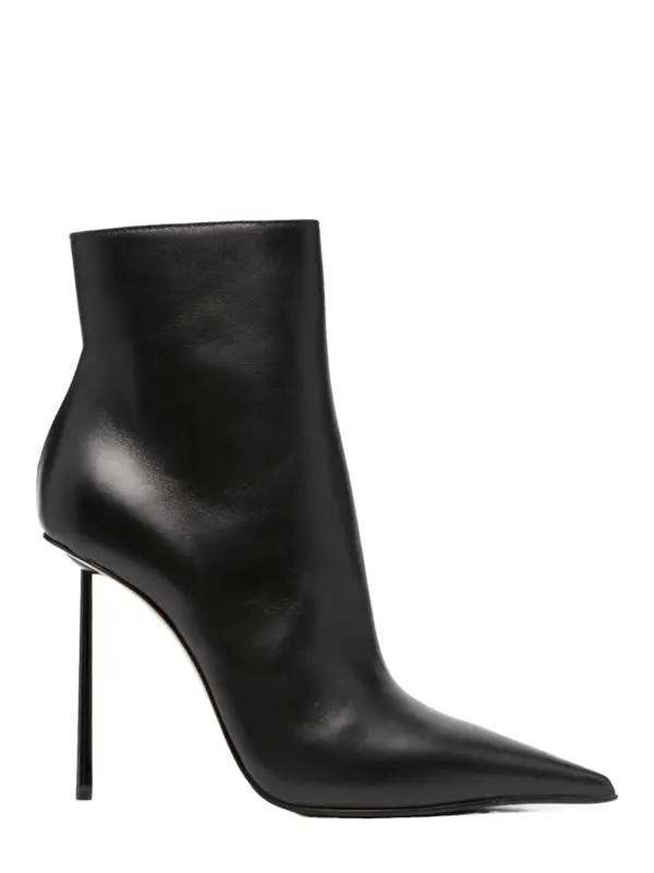 LE SILLA Bella 110mm Leather Ankle Boots - Black