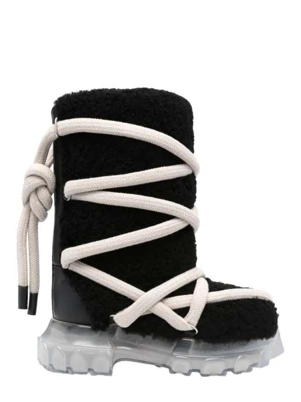 Rick Owens Lunar Tractor Calf-length Boots - Black