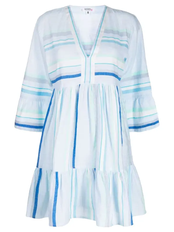 LEMLEM Ruki Flutter Tiered Dress - Blue