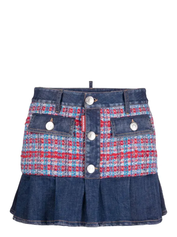 Dsquared2 Low-rise Miniskirt - Blue
