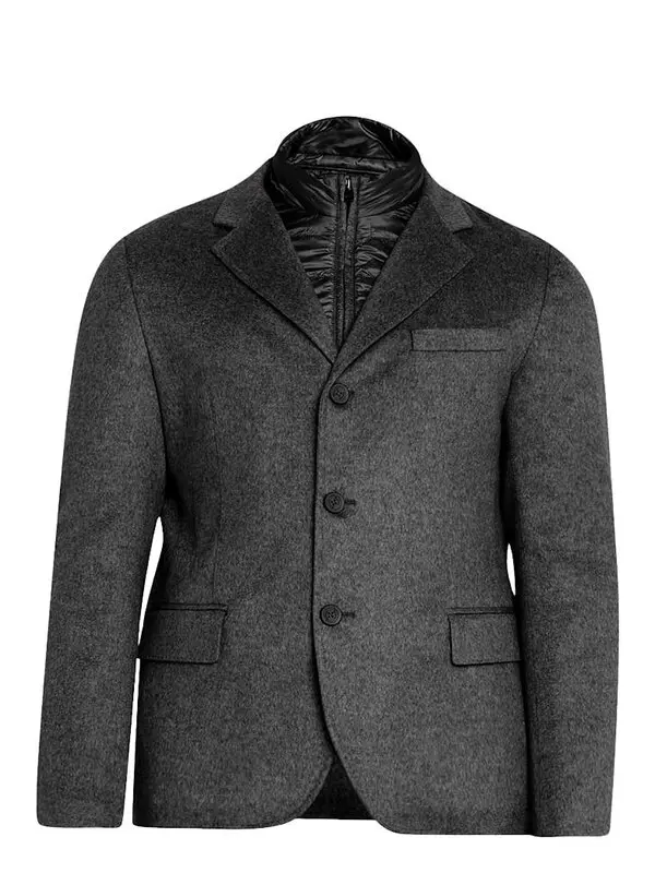 Herno Cashmere Blazer With Detachable Bib - 9480