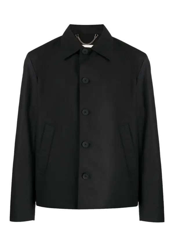 CRAIG GREEN Quilted Shirt Jacket - Black