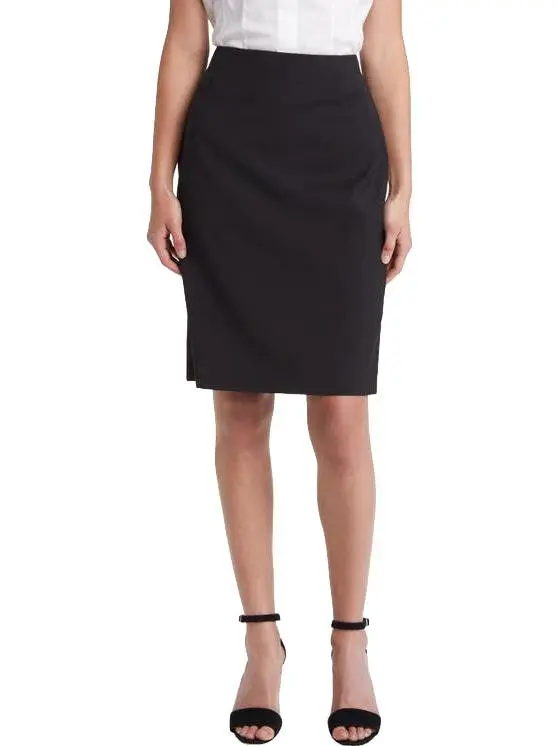 Hugo Boss Viileah Virgin Wool Pencil Skirt - Black