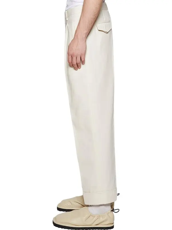 Gucci Cotton Drill Trousers - Off White