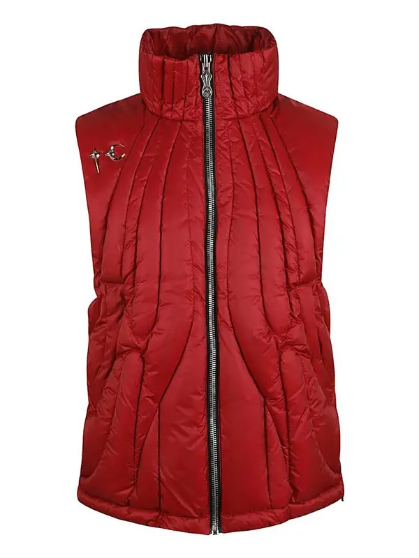 THUG CLUB Goose Down Puffer Vest - Red