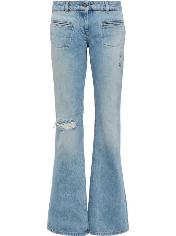Palm Angels Flared Jeans - Blue