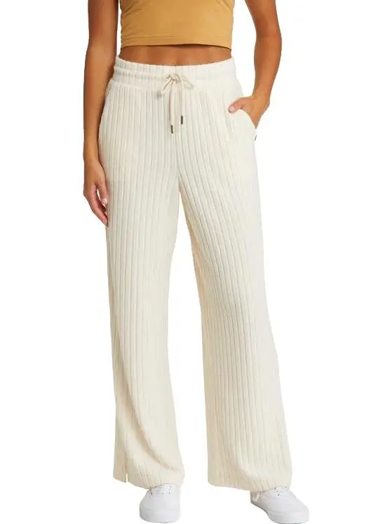 Rip Curl Cosy Ii Straight Leg Pants - Ecru Marle