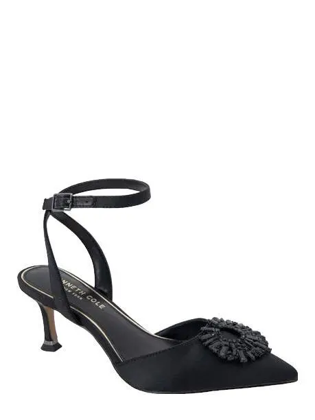 KENNETH COLE Starburst Ankle Strap Pumps - Black