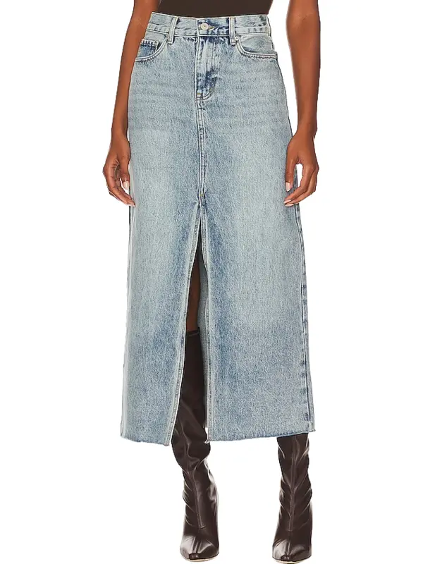 Steve Madden Avani Denim Skirt - Light Blue
