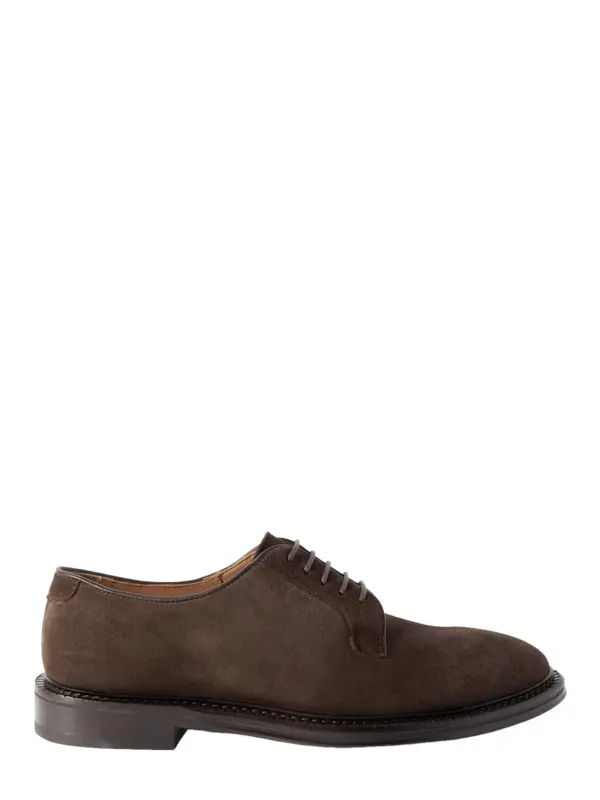 Mr P. Suede Derby Shoes - Brown