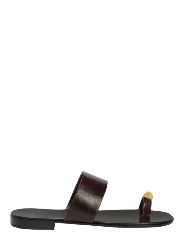 GIUSEPPE ZANOTTI Norbert Leather Sandals - Brown