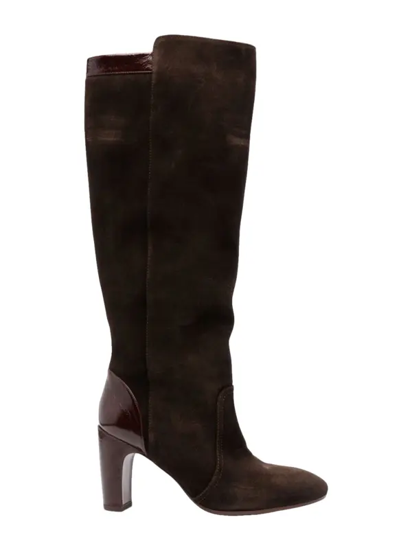 Chie Mihara Eryan 90mm Suede Boots - Brown