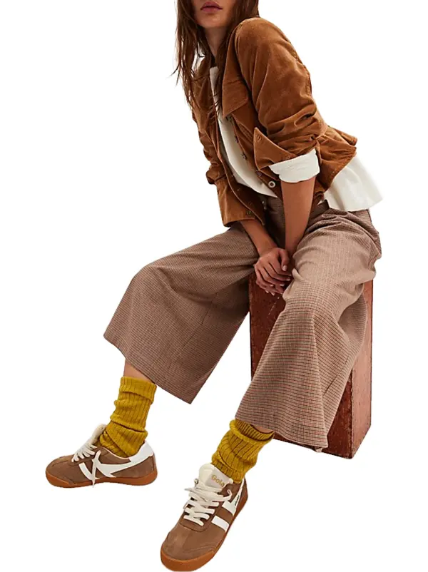 Gola Elan Suede Sneakers - Tobacco/white