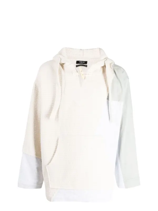 FIVE CM Cotton Layered Hoodie - White