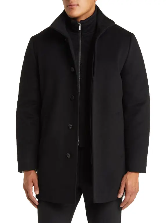 Cardinal Of Canada Mont Royal Insulated Wool & Cashmere Jacket - Black
