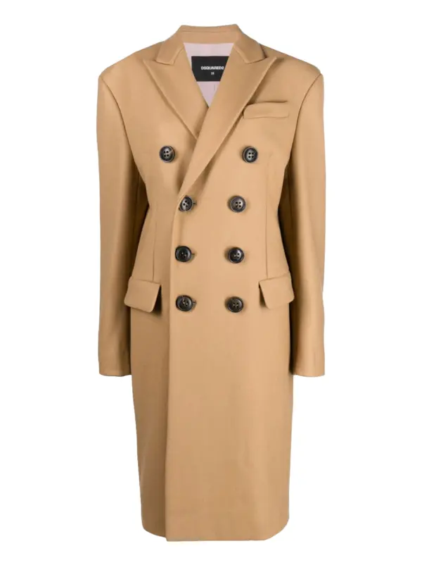 Dsquared2 Double-breasted Coat - Neutrals