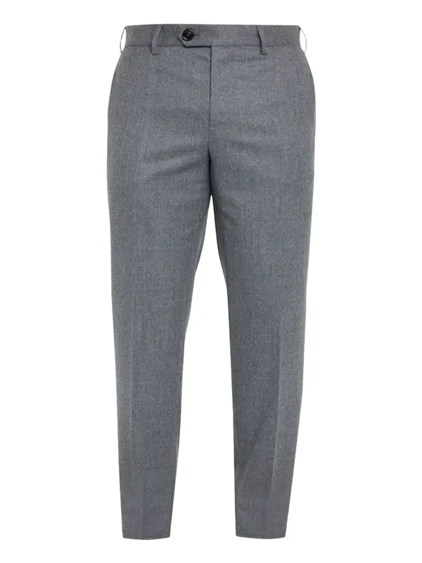 Brunello Cucinelli Flannel Trousers - Medium Grey