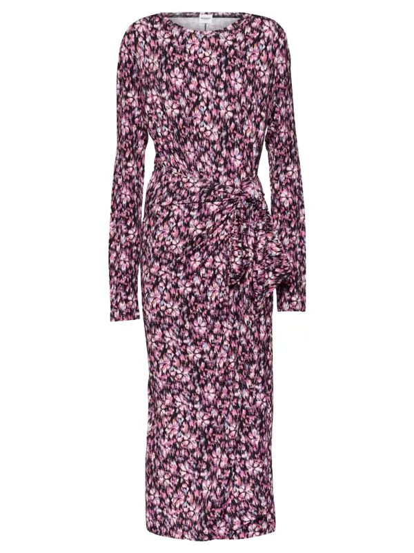 MARANT ETOILE Lissy Printed Jersey Midi Dress - Multicoloured