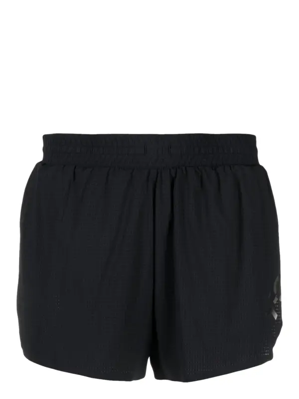 Y3 Logo-print Running Shorts - Black