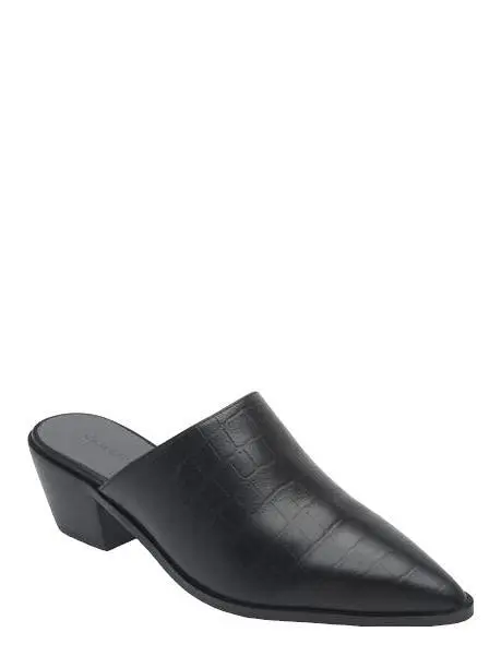 CHOCOLAT BLU Cellia Mule - Black Embossed Croco