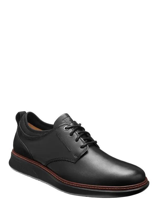 Samuel Hubbard Rafael Hybrid Derby Lace-up - Black On Black Leather