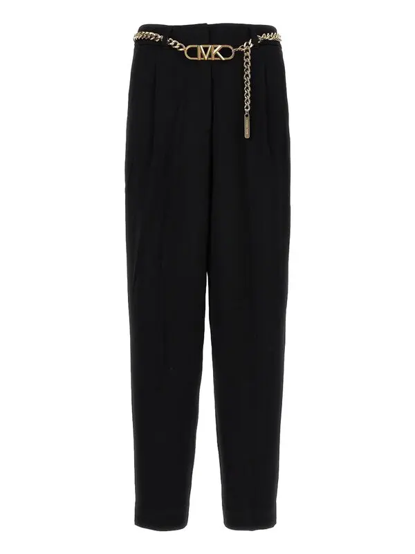 Michael Kors Chain Belt Trousers - Black