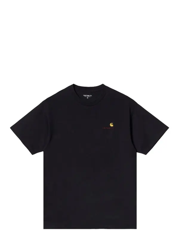 Carhartt Work In Progress American Script Short-sleeve T-shirt - Black