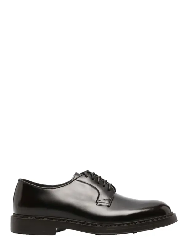 DOUCAL'S Lace-up Leather Derby Shoes - Brown