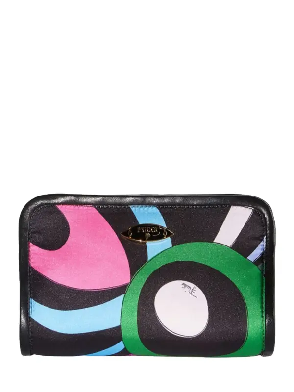 Emilio Pucci Marmo-print Clutch Bag - Black
