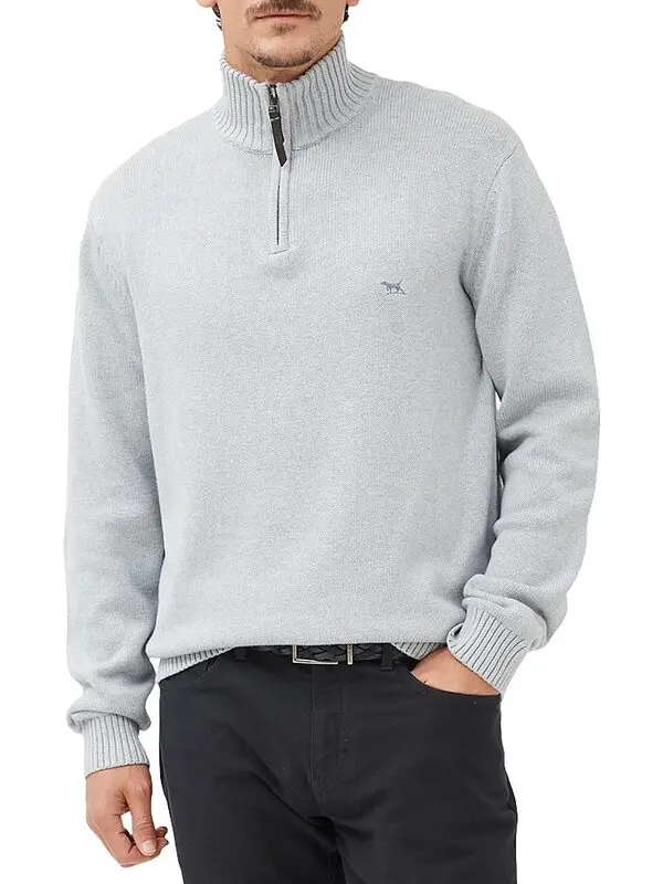 Rodd & Gunn Merrick Bay Quarter-zip Sweater - Sky