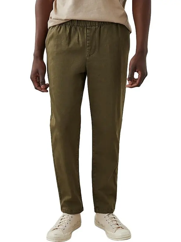 Rails Slim Fit Drawstring Pants - Moss